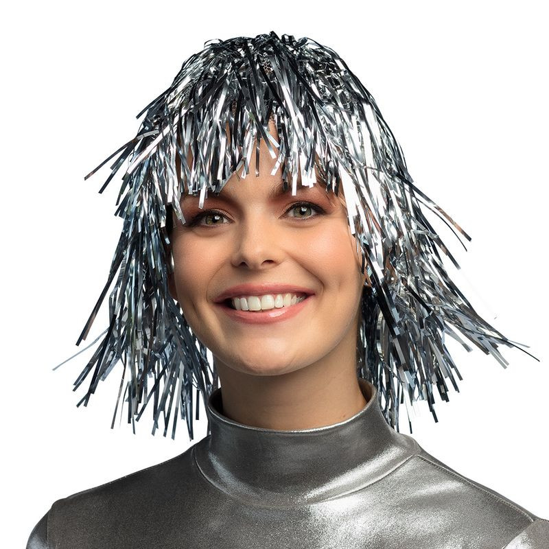 Grossiste Perruque lamée ARGENT | Réservé aux professionnels | CDA