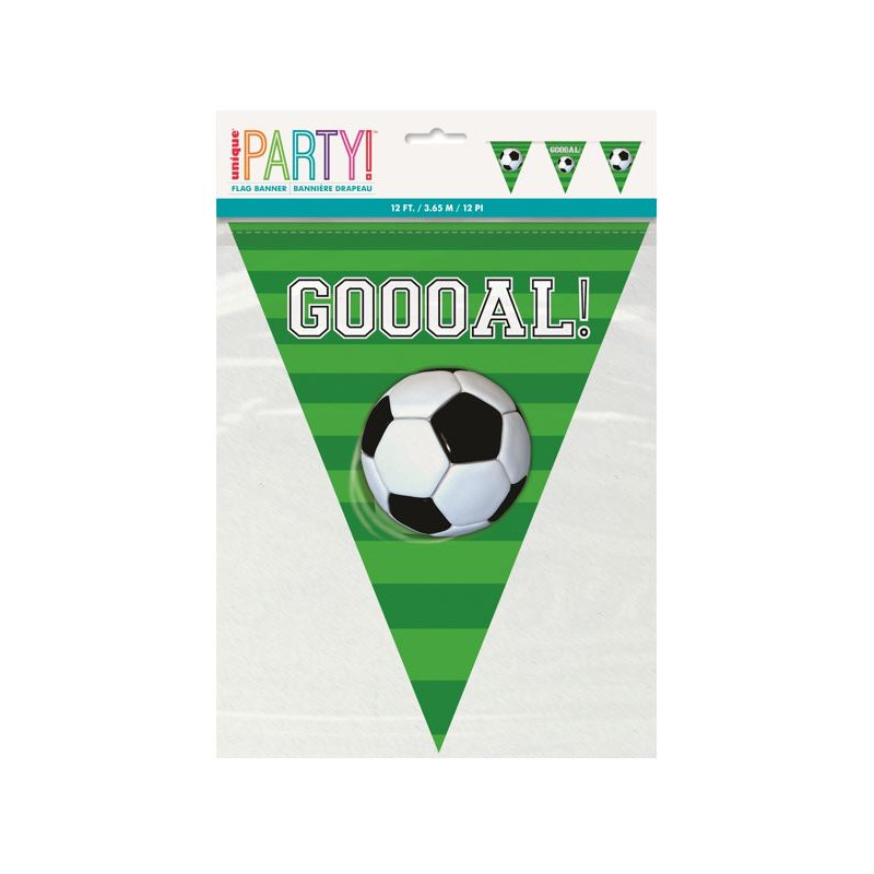 Grossiste Guirlande FOOT GOAL 12 fanions 365 cm | Réservé aux ...