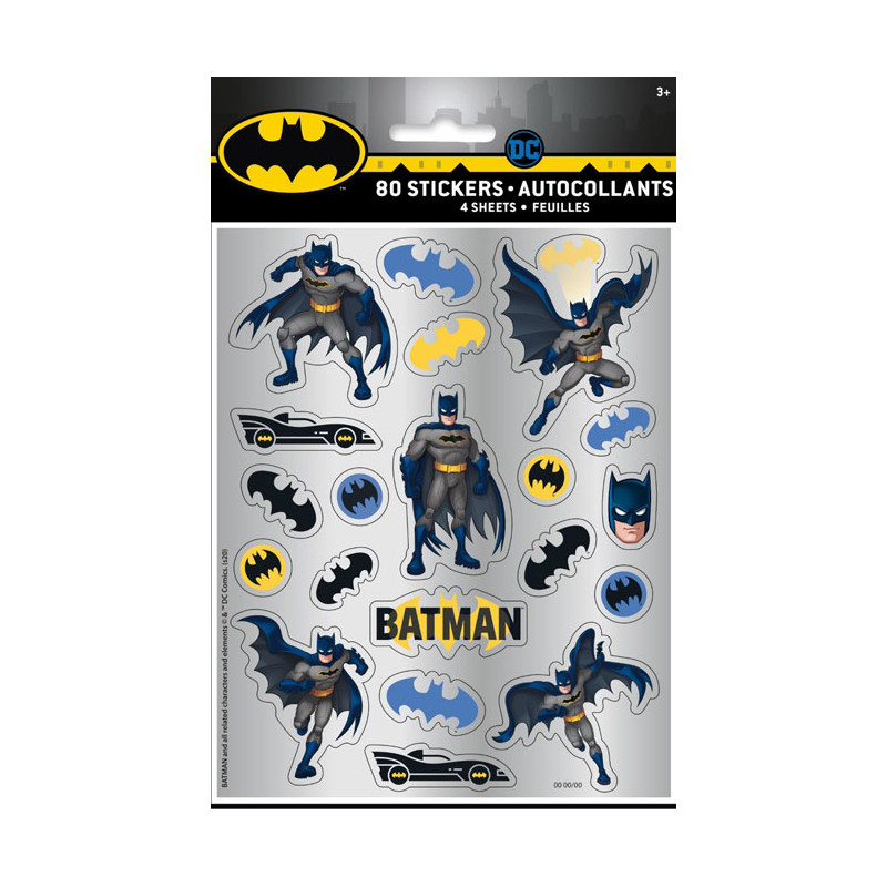 Grossiste 80 Stickers 3D BATMAN (4 planches) | Réservé aux ...