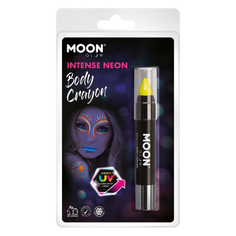 Grossiste Moon Glow Intense Neon UV Body Crayons, jaune FLUO 3.5g ...