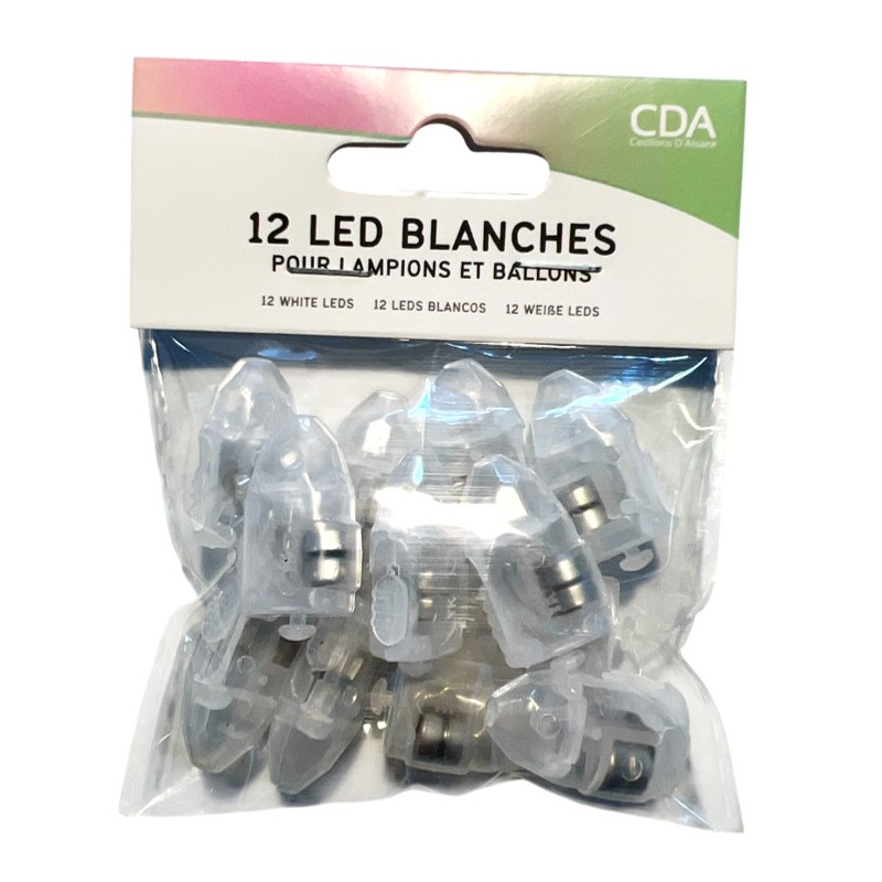 Grossiste 12 mini LED lumière blanche pour lampion ou ballon | Réservé ...