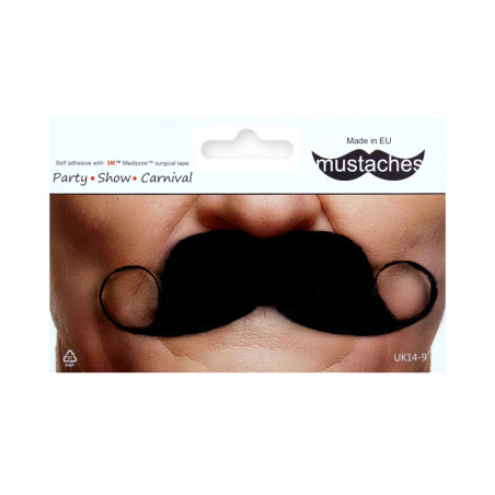 Grossiste Moustache Noire Elegante 90 mm (037) | Réservé aux ...