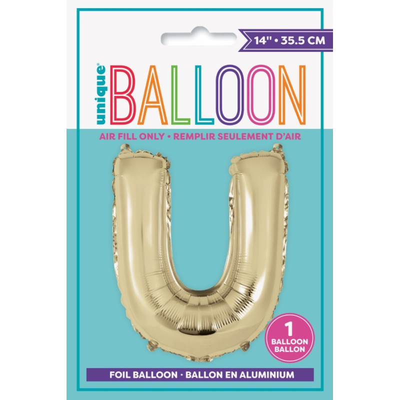 Grossiste Ballon OR foil U 36 cm | Réservé aux professionnels | CDA