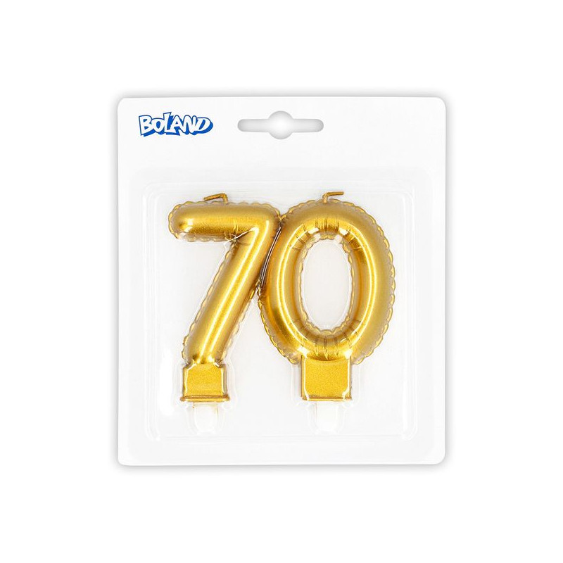 Grossiste Bougie chiffre 70 or avec porteur | Réservé aux ...