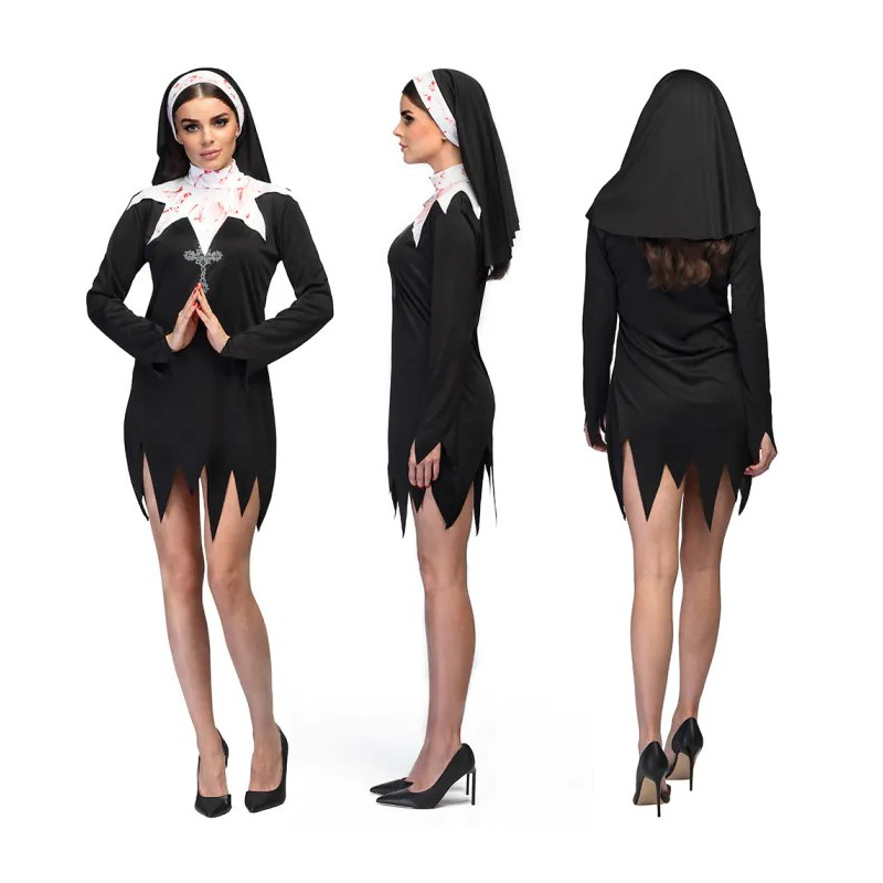 Grossiste Costume adulte Bloody nun (M) | Réservé aux professionnels | CDA