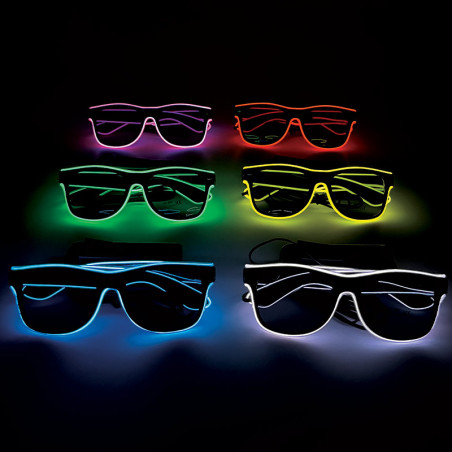 Grossiste Lunette LED 6 coloris assortis Nécessite 2 piles AA (vendue ...