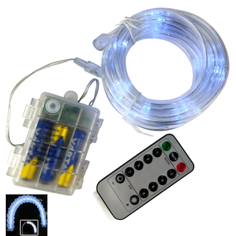 Grossiste TUBE SOUPLE LUMINEUX LED 5 M fonctionne avec 3 piles AA | Réservé aux professionnels | CDA