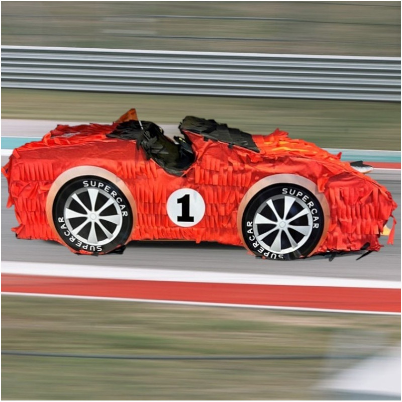 Grossiste Pinata SUPERCAR 41 X 24 X 16 CM | Réservé aux professionnels ...