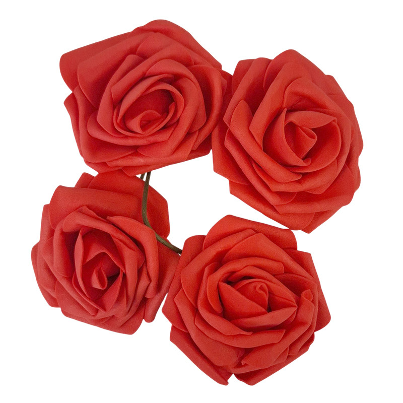 Grossiste 8 Roses EVA 7 CM Rouges | Réservé aux professionnels | CDA