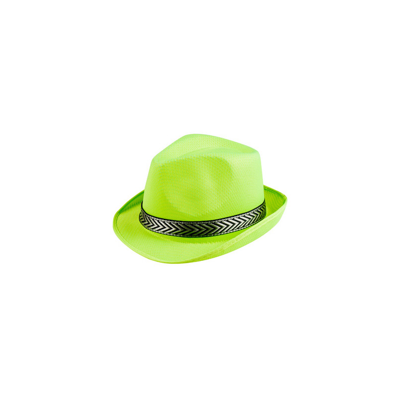 Grossiste Chapeau Borsalino vert fluo | Réservé aux professionnels | CDA