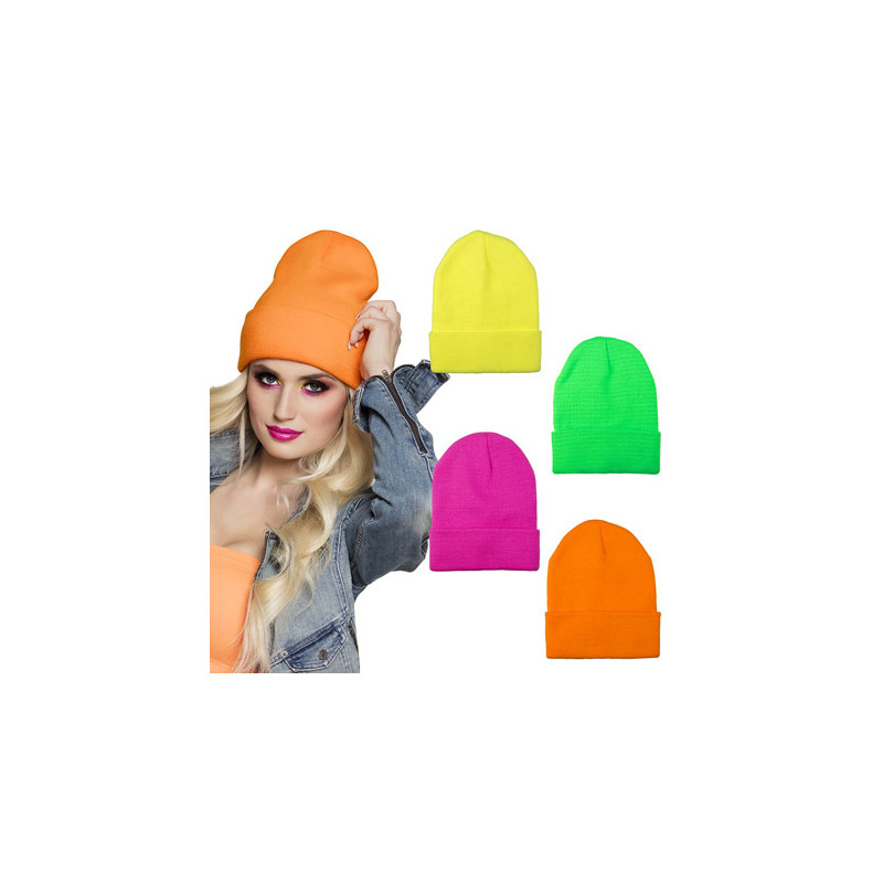 Grossiste Bonnet 4 couleurs fluo ass. | Réservé aux professionnels | CDA