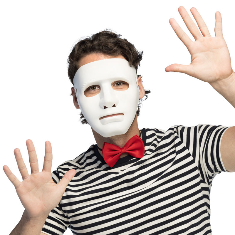 Grossiste Masque visage mime Theâtre blanc | Réservé aux professionnels ...